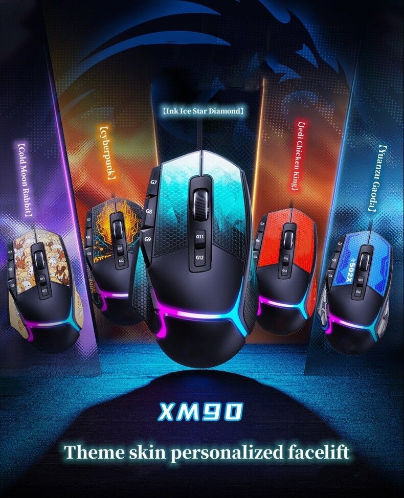 Pctenk Gaming Professional 10d Optical Mouse E Sports Light Rgb Pc ...