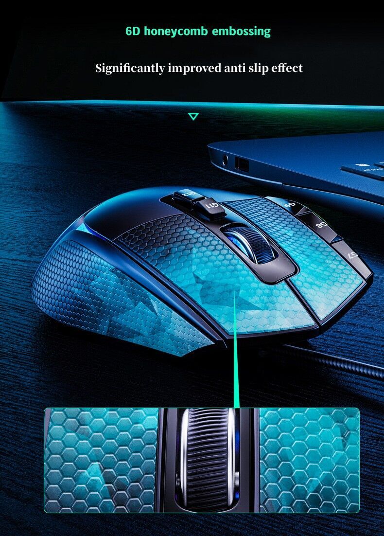 Pctenk Gaming Professional 10d Optical Mouse E Sports Light Rgb Pc ...