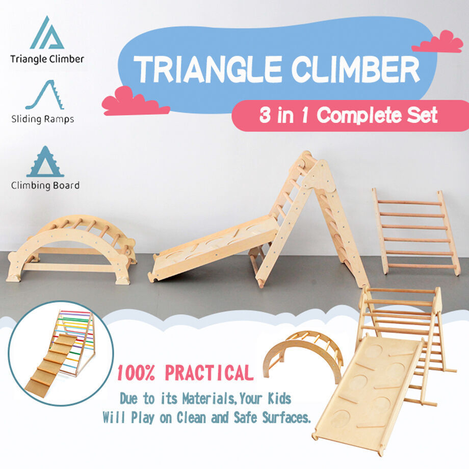 Buy China Wholesale Children's Foldable Montessori Climbing Triangle ...