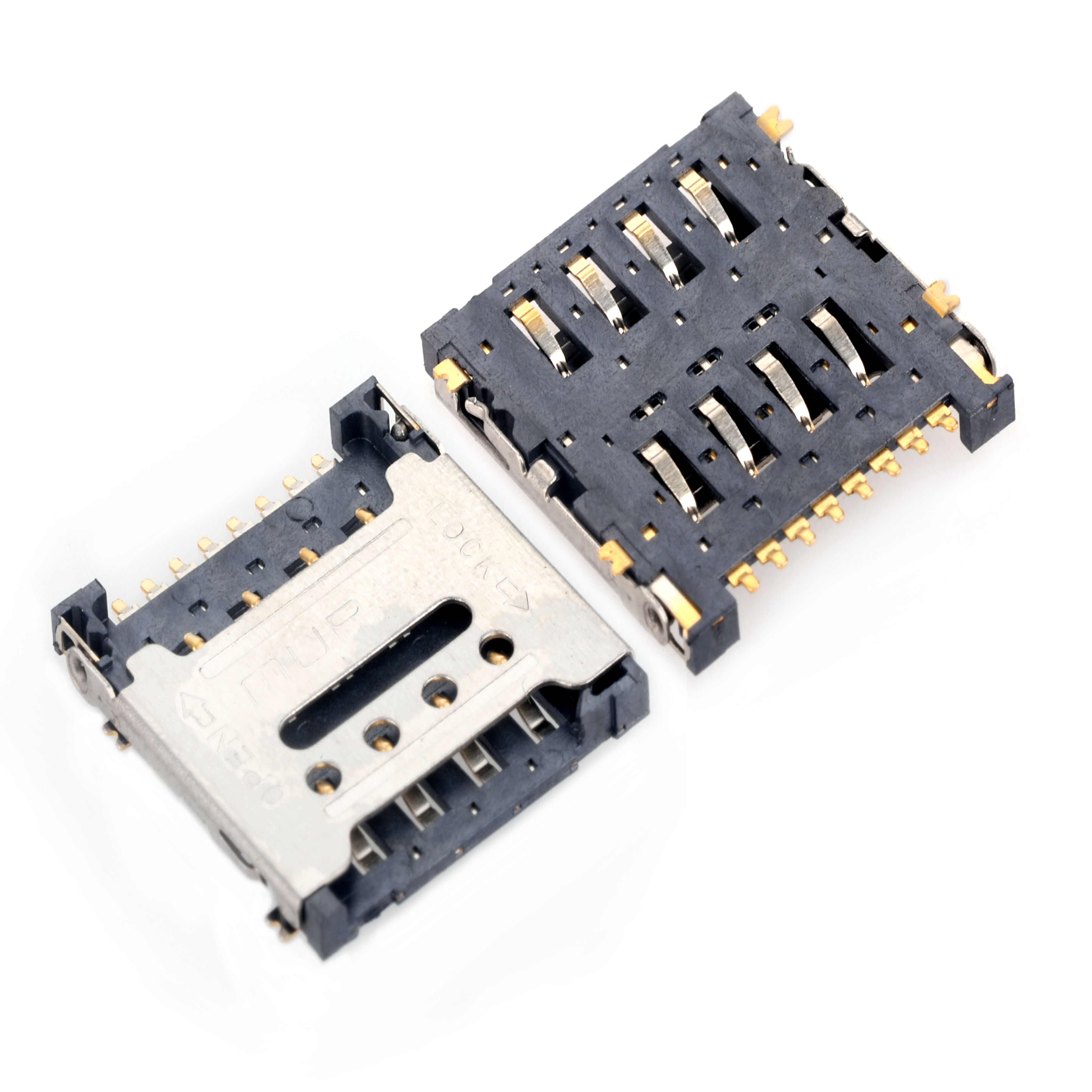 Buy Wholesale China Mup 8p Hot Sales Smt Hinge Type Micro Sim Card ...