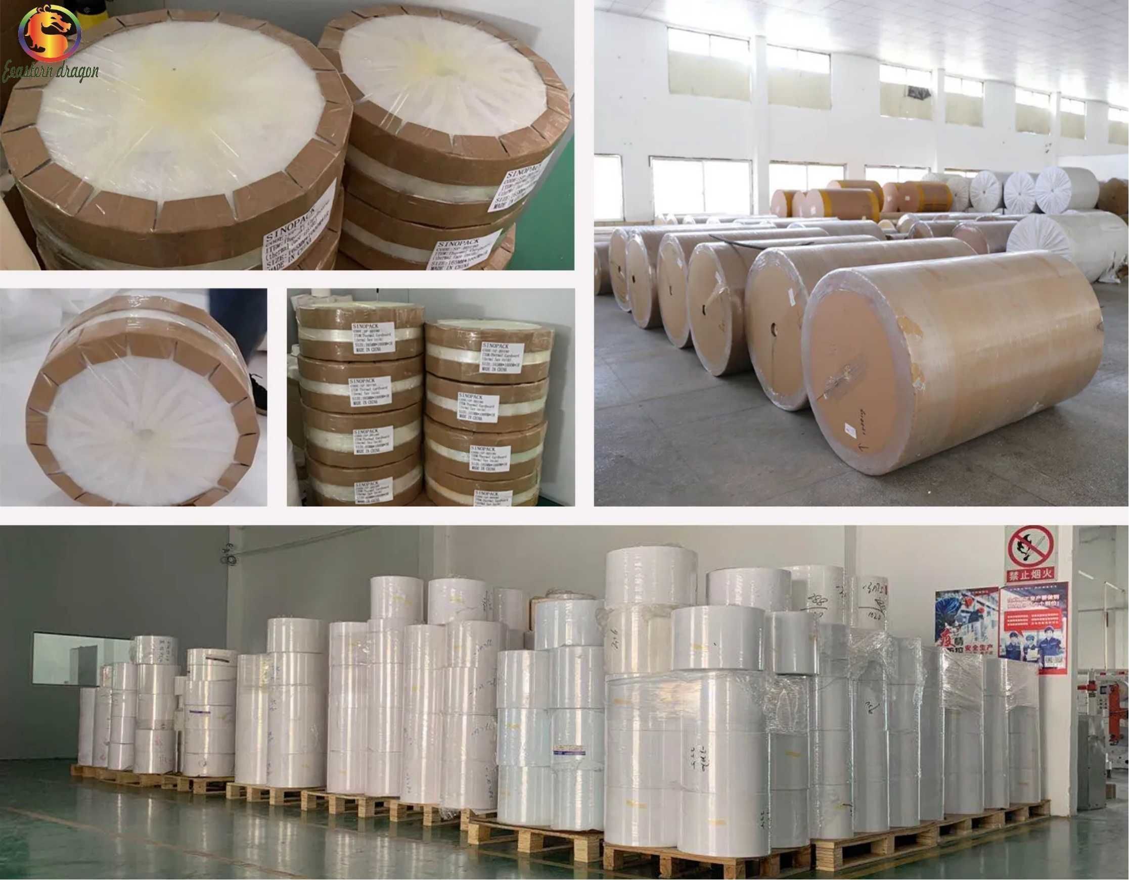 Thermal Paper Roll 80x80 Thermal Paper Jumbo Roll 55gsm Roll Paper For ...