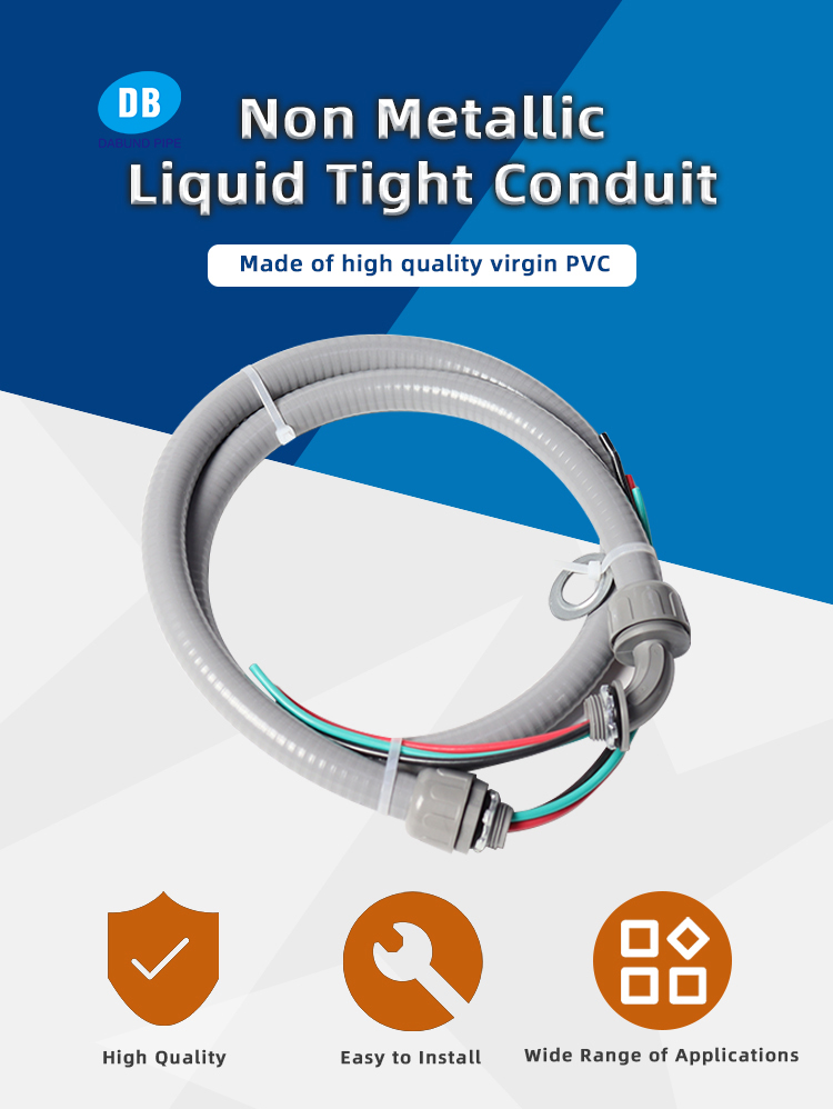 Non-metallic Liquid Tight Flexible Conduit Pvc Electric Cable Wire ...