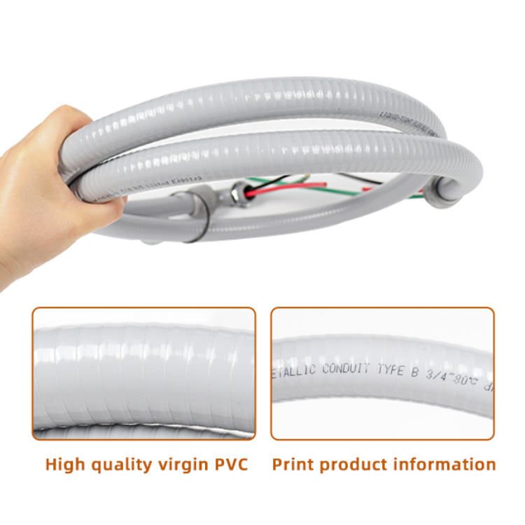 Non-metallic Liquid Tight Flexible Conduit Pvc Electric Cable Wire ...