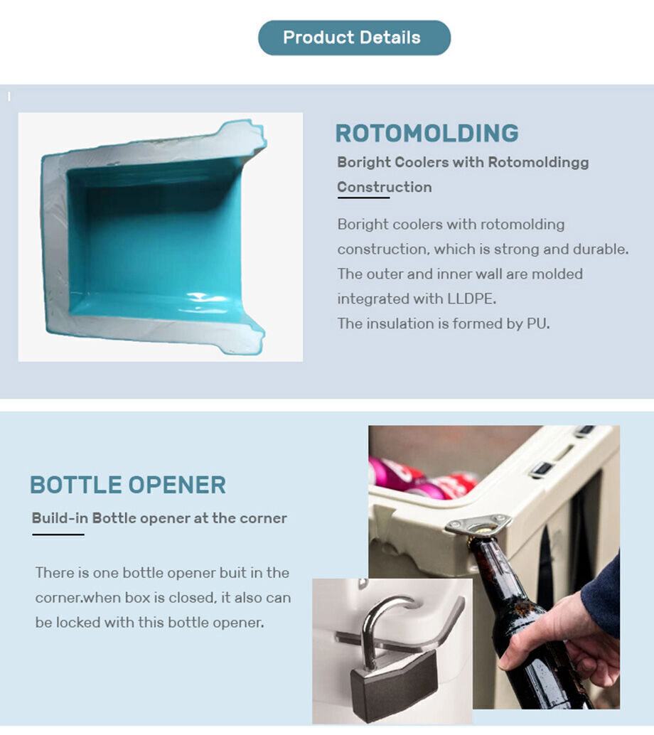 Factory Direct Sales Cooler With Retractable Push Pull Handle Camping ...