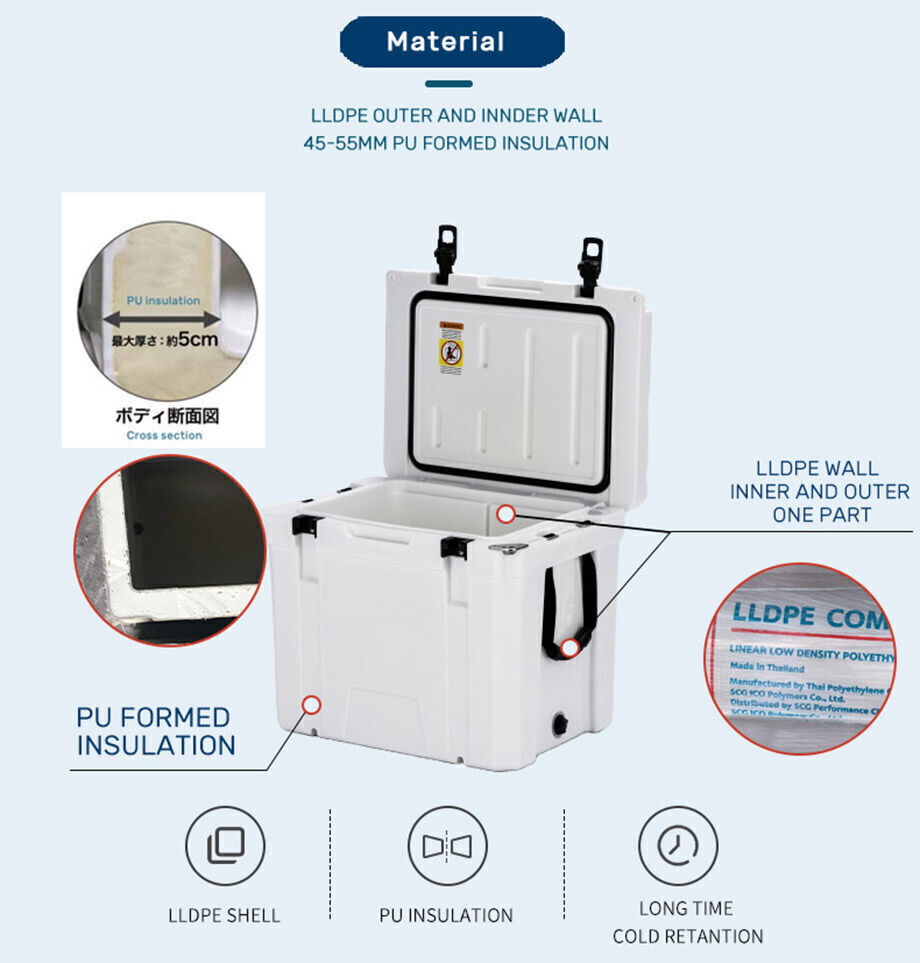 Buy Wholesale China 45qt Camping Rotomolded Ice Cooler Box With Bottle ...