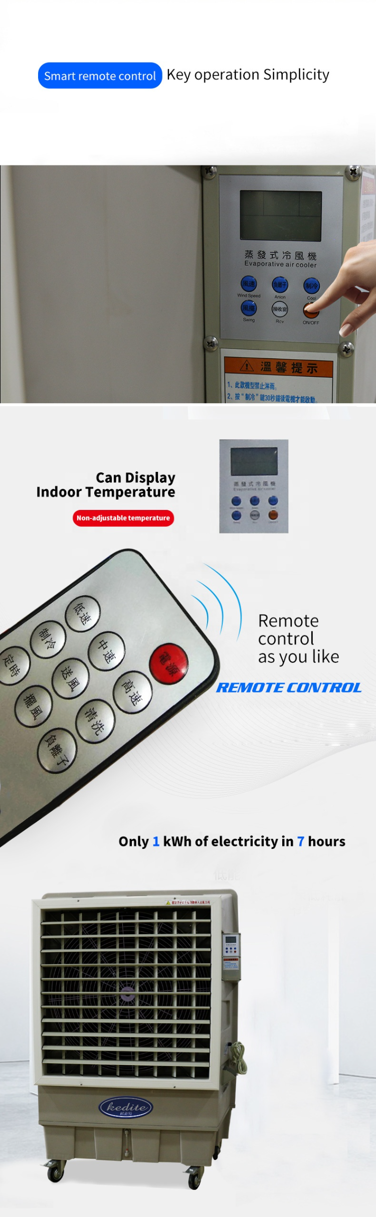 Buy Standard Quality China Wholesale Aircooler With Remote Control ...