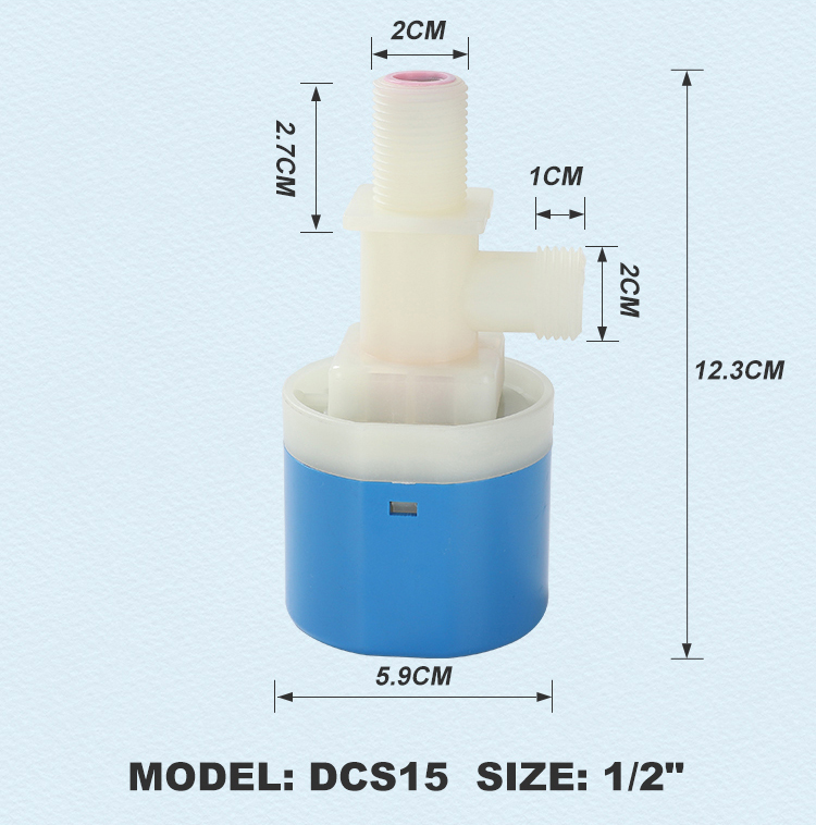 Wiir Brand 1/2 In Plastic Float Valve For Small Tank Float Valve Pvc ...