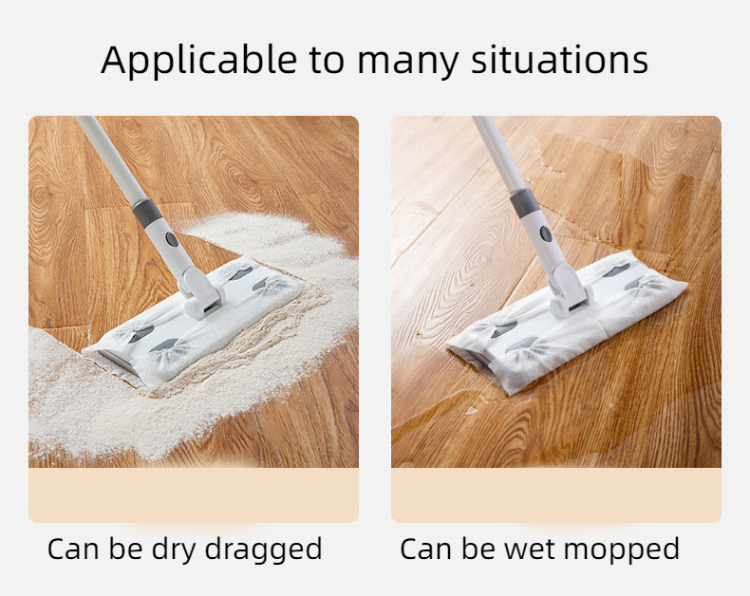 Spunlace Nonwoven Disposable Floor Wipes Household Floor Wet Wipes Dust ...