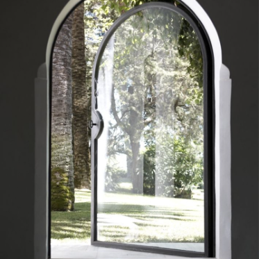 French Villa Front Arch Shaped Exterior Aluminium Steel Iron Entry ...