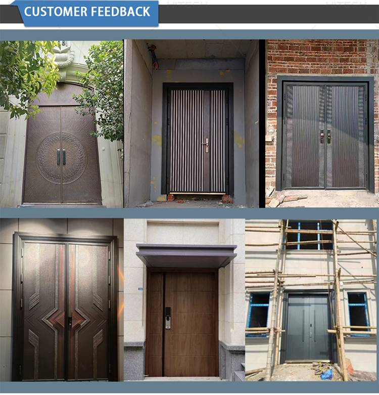 Buy Wholesale China Hitech Villa Luxury Entrance Main Cast Aluminium Front Door With Security ...