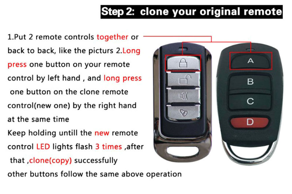 Buy Wholesale China K16 433mhz Universal Cloning Garage Door Remote 4 ...