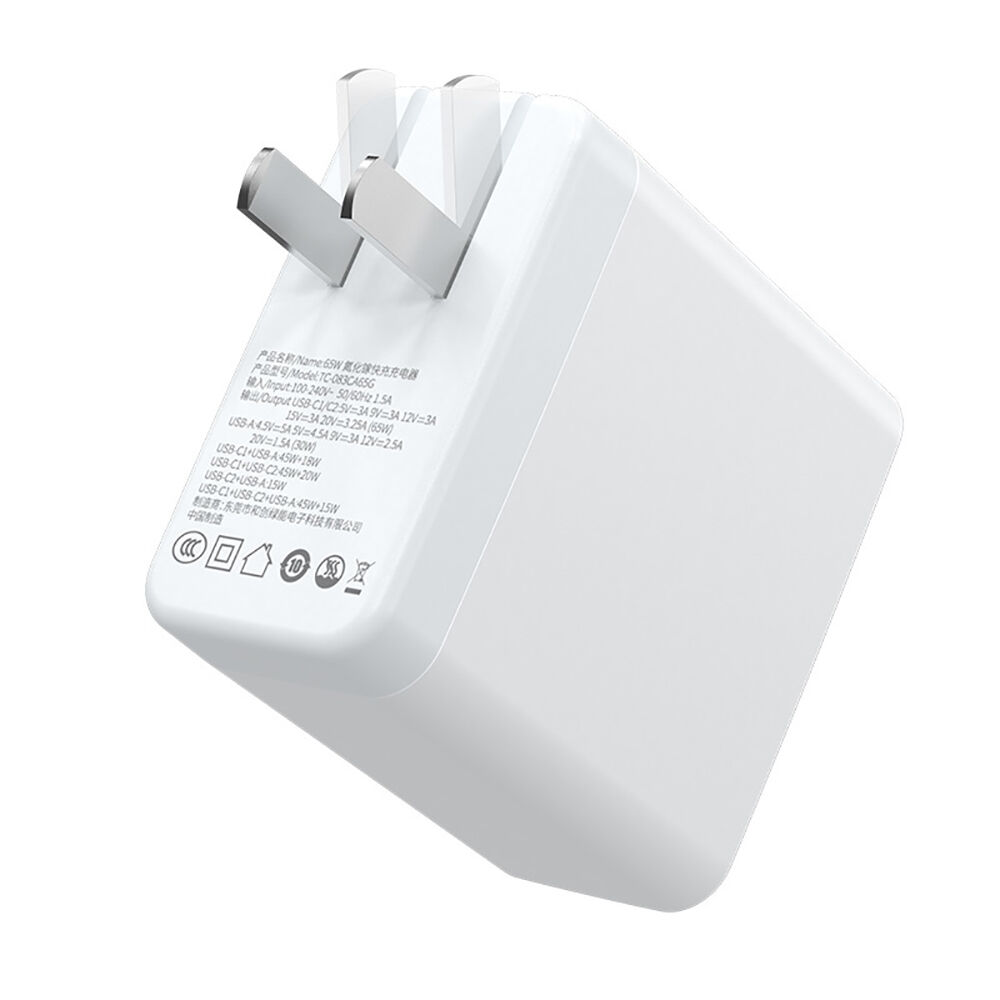 Buy Wholesale China Ce Rohs 65w Usb Type C Gan Wall Charger Travel ...