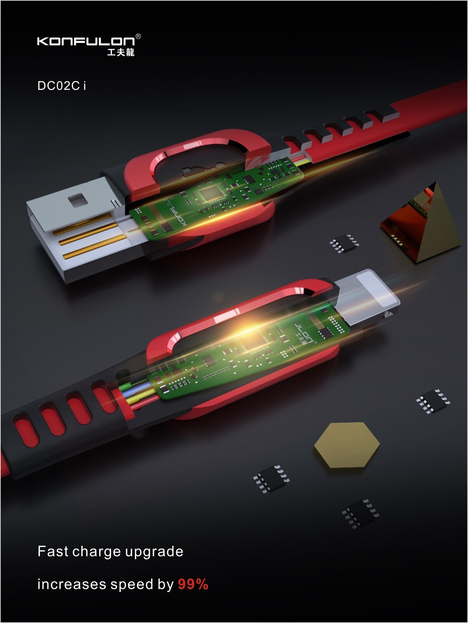 Buy Wholesale China Konfulon Promotion 2m 1.5a Tpe Cabl Tpe Material ...