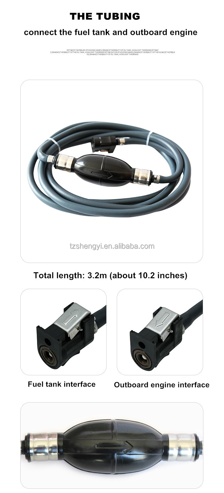 Marine Boat Engine Outboard Motor External Fuel Tank 24l With Fuel Pipe ...