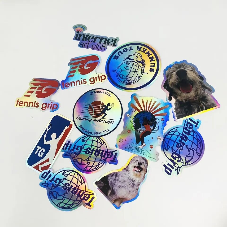 Resist Waterproof Custom Logo Printed Die Cut Vinyl Holographic ...