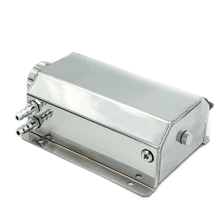 Universal 2l Alloy Aluminum Engine Oil Fuel Gas Catch Can Breather Tank ...