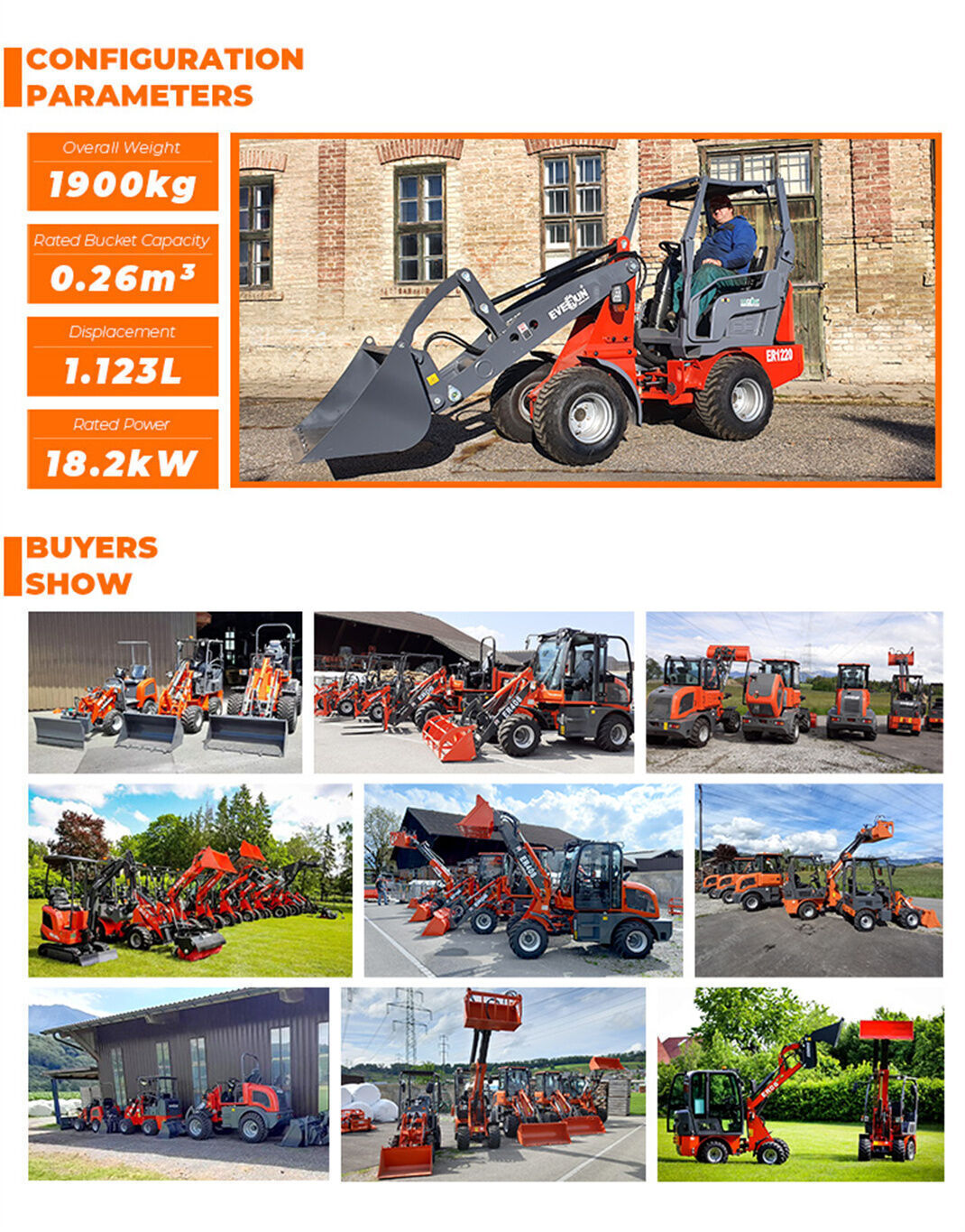 Buy Wholesale China Everun Er1220 1200kg Snow Articulated Compact ...