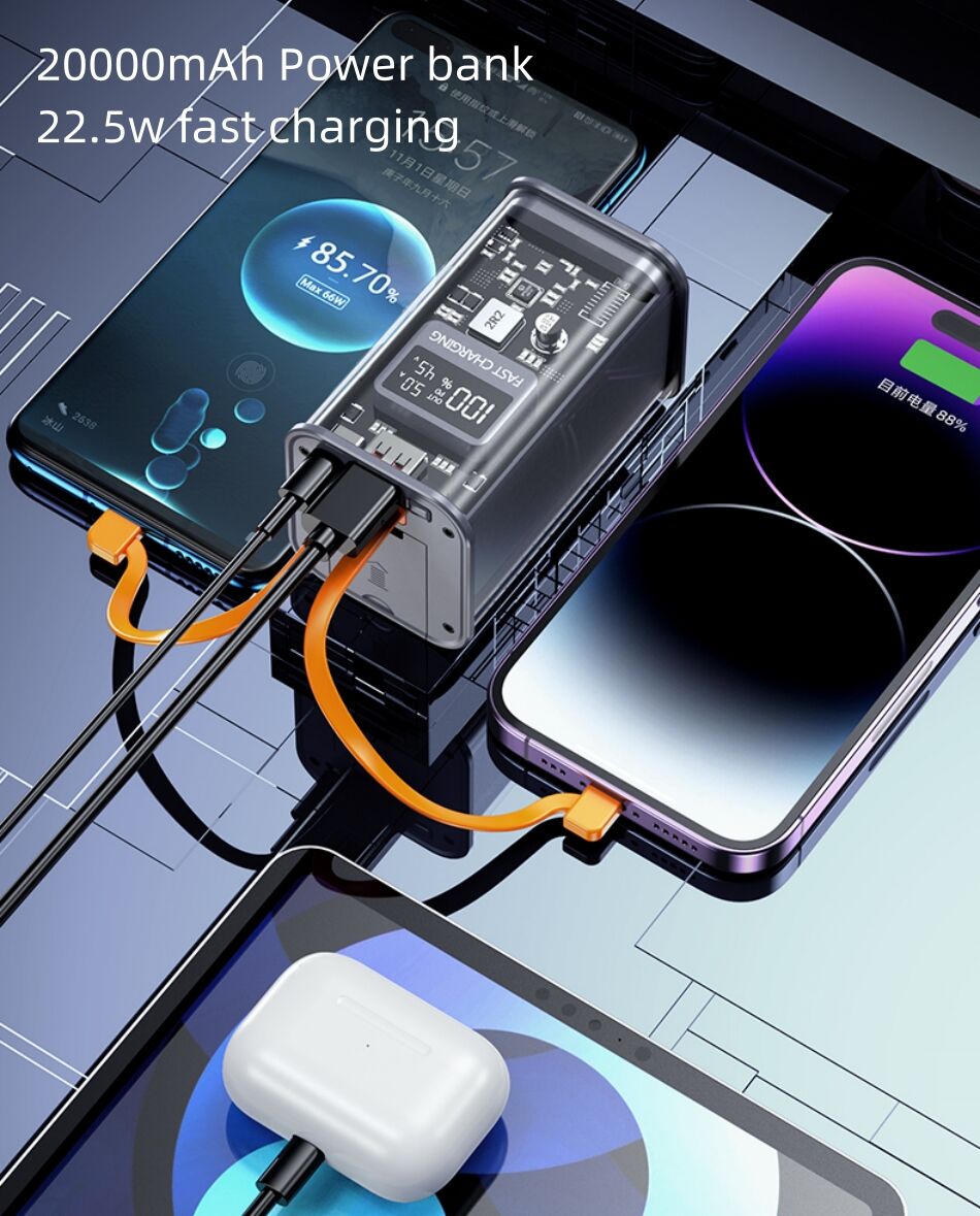 20000mah Fast Charge Power Bank,22.5w Power Bank, Portable Chagers,with ...