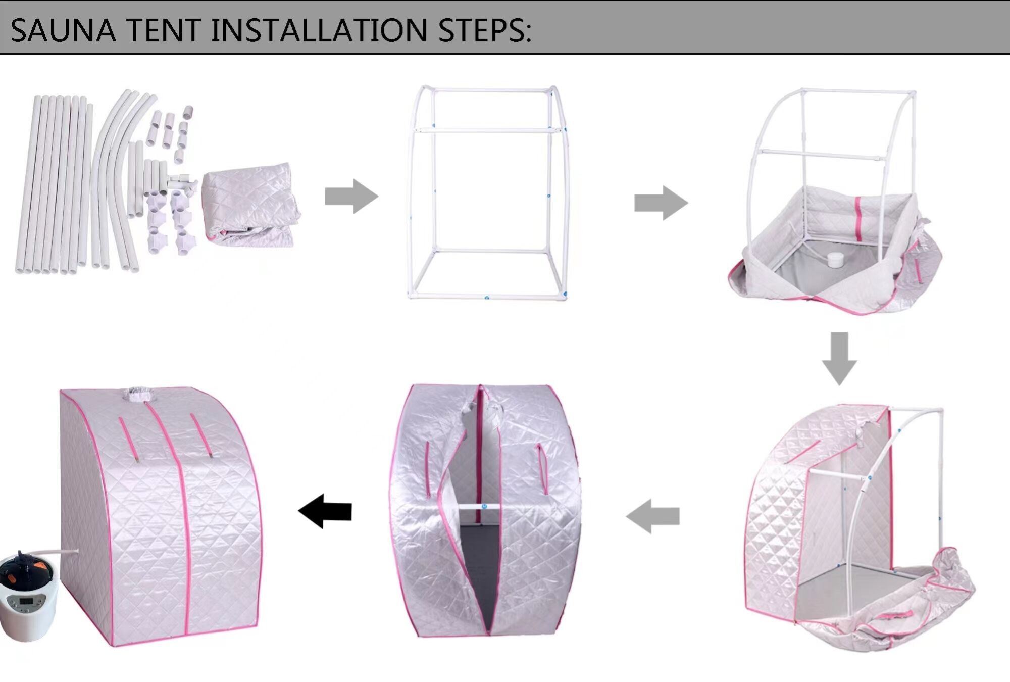 Buy Wholesale China Home Spa Lagrge Capacity Full Body Portable Steam ...