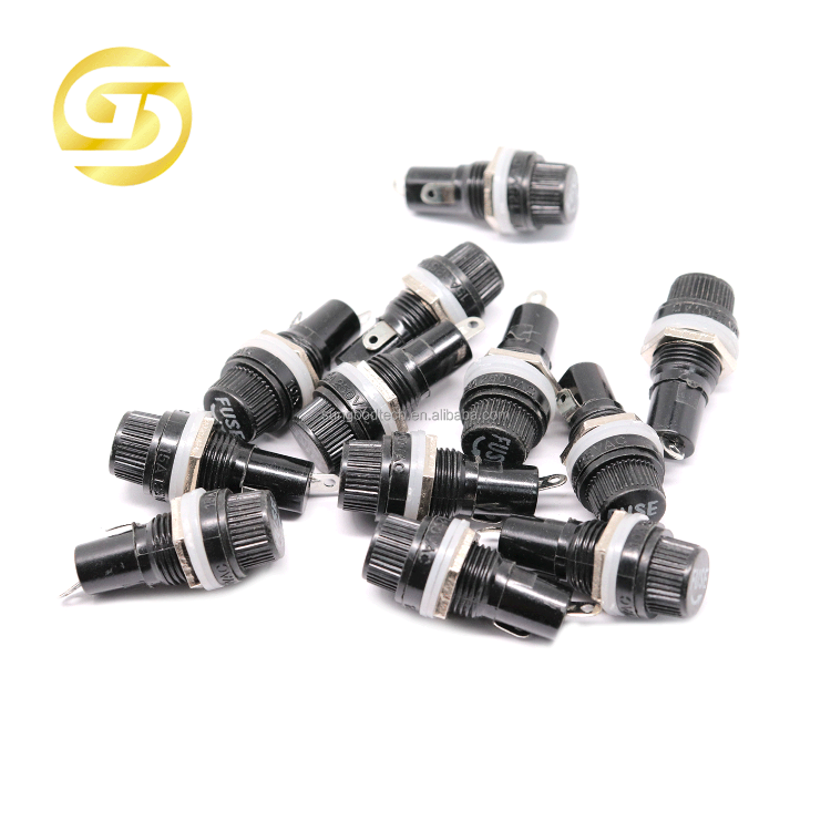 5x20 Fuse Holder Panel Mount For 5*20mm Fuse Can Stand High Temperature ...