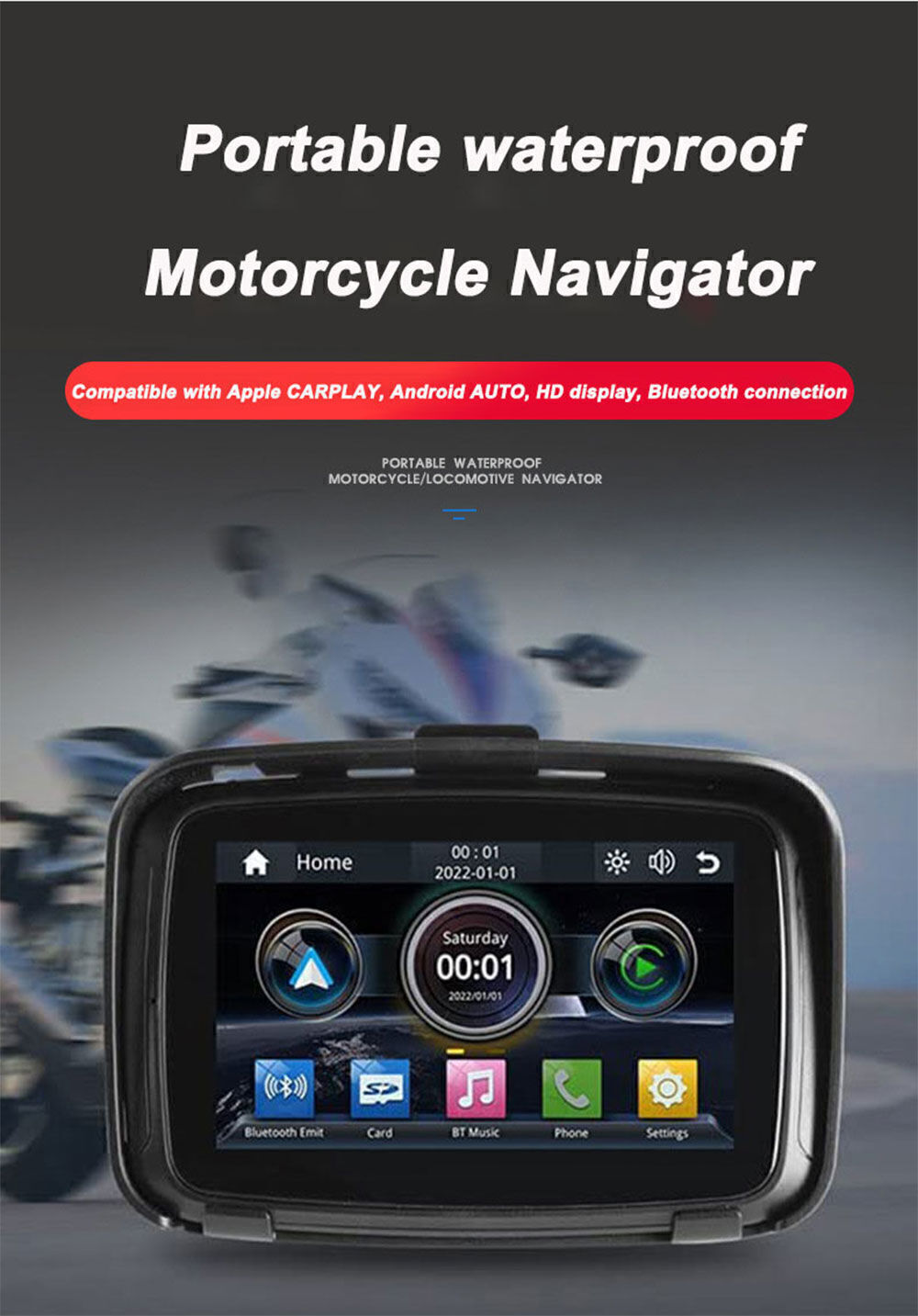 Buy Wholesale China Bluetooth Navigator Design And Motorcycle Gps ...