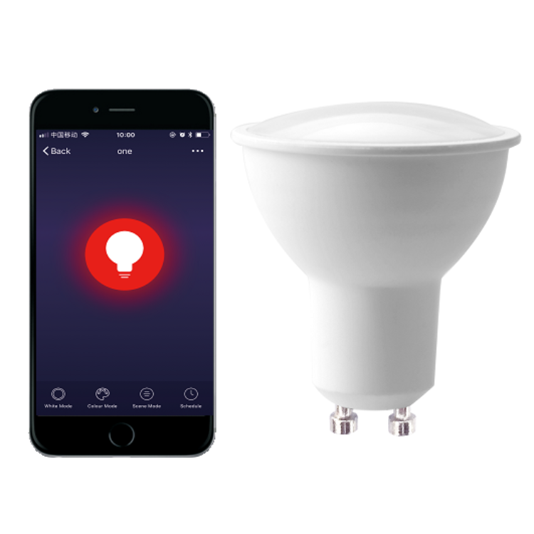 2023 New Zigbee Gu10 Rgbcct Spotlight Color Changing Bulb Dimmable ...