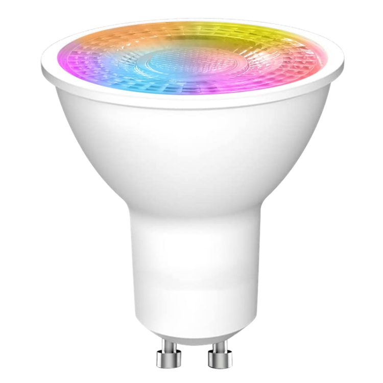2023 New Zigbee Gu10 Rgbcct Spotlight Color Changing Bulb Dimmable ...