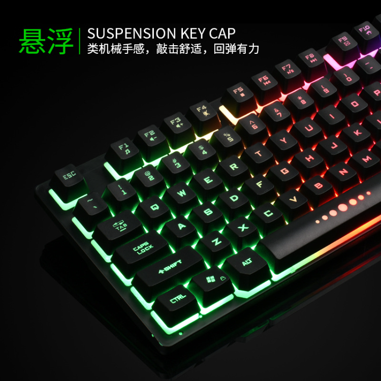 Wholesale Backlit 2021 Hot Sale Stk61 Rainbow Colors Bt 3.0 Dual-mode ...