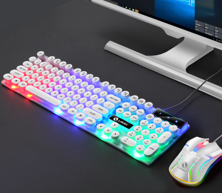 Wholesale Backlit 2021 Hot Sale Stk61 Rainbow Colors Bt 3.0 Dual-mode ...