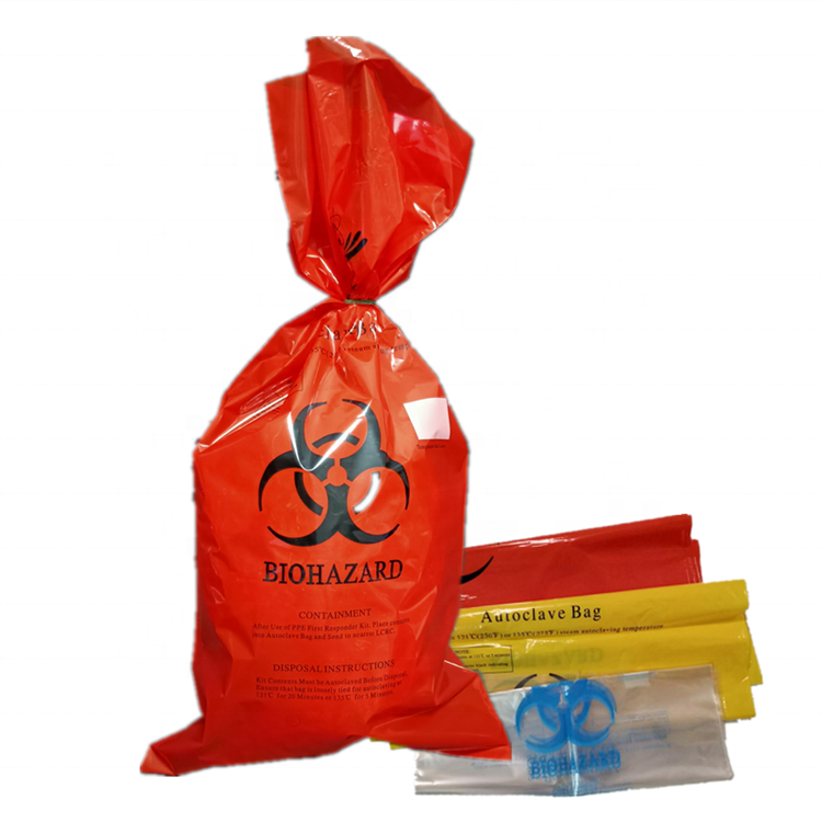Lab Plastic Flat-mouthed Red Yellow Customized Biohazard Medical Waste ...