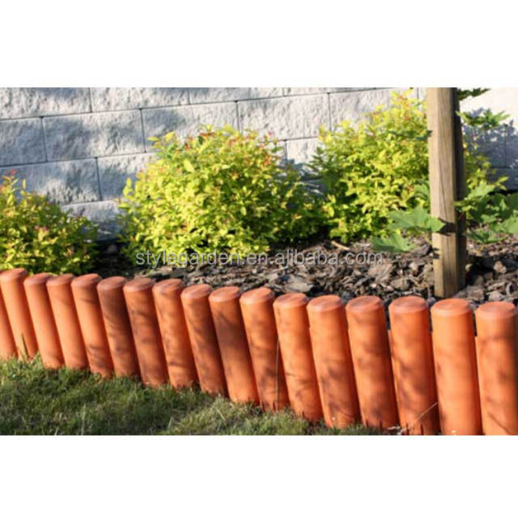 Log Effect Plastic Lawn Edge Garden Edging Border Landscaping - Buy ...