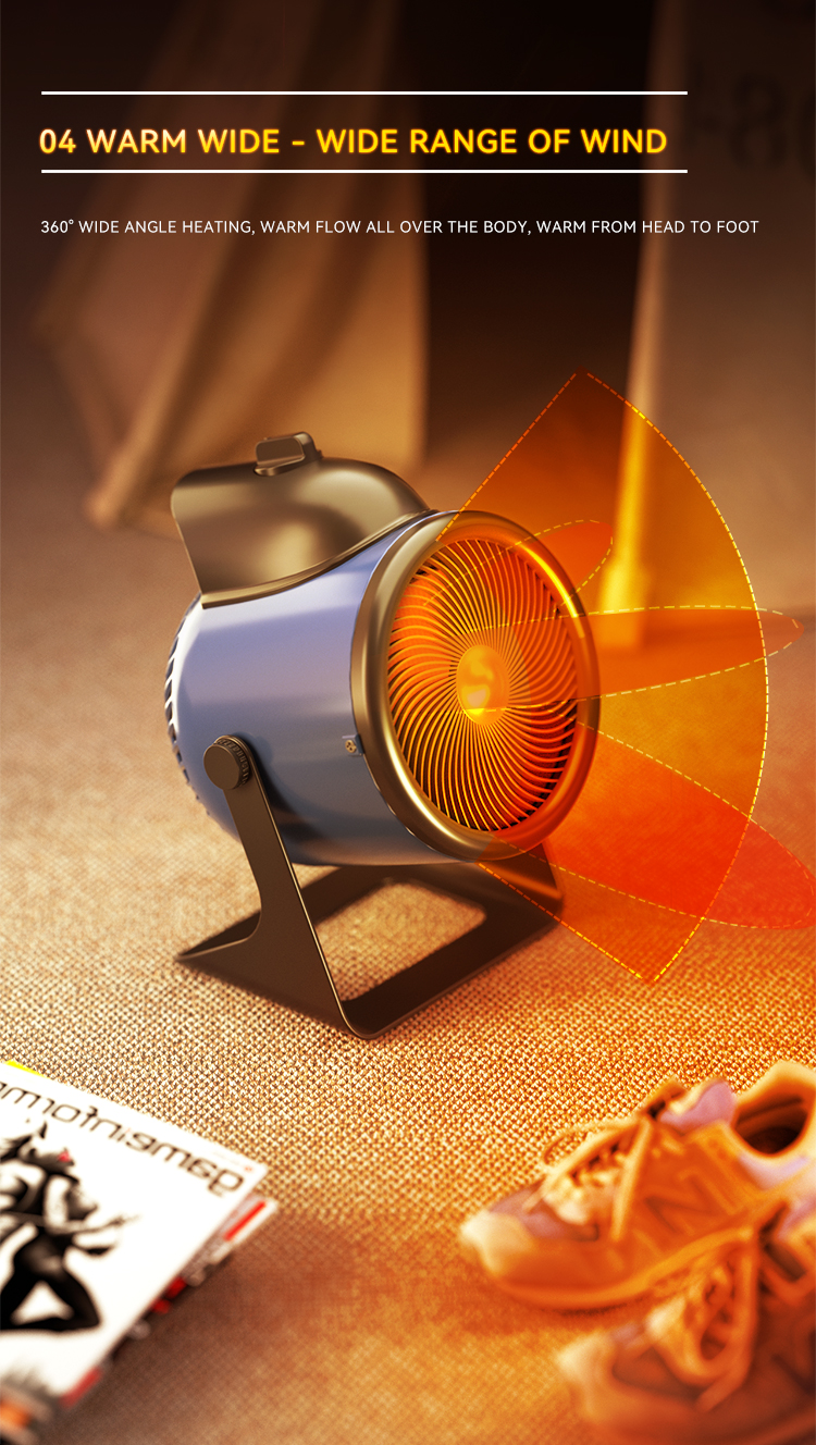 High Quality Newest Adjustable Mini Portable Round Electric Ptc Ceramic ...