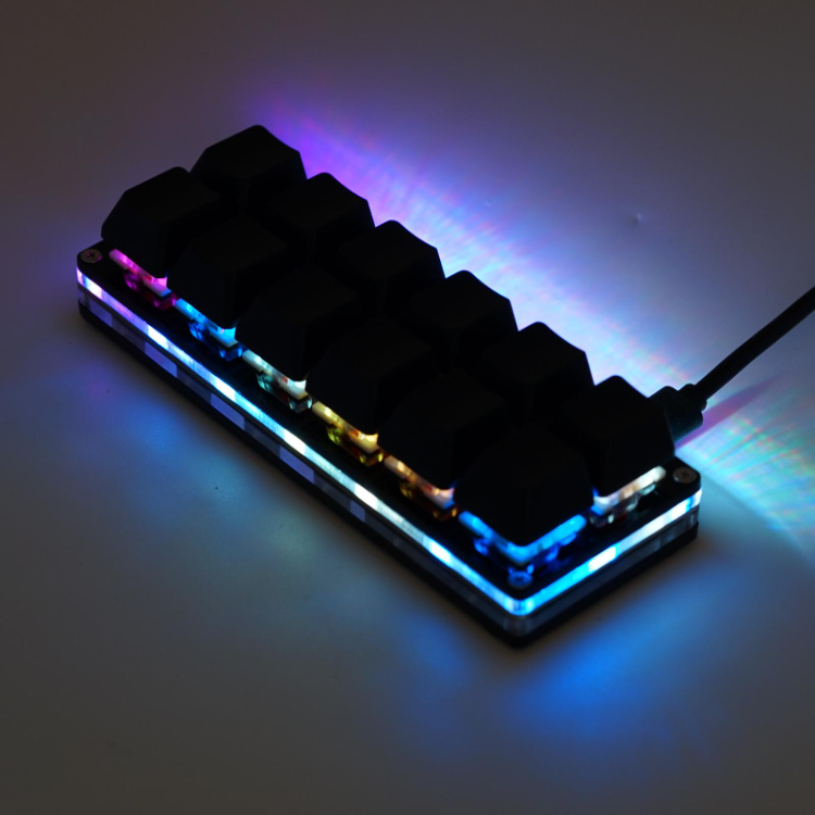 New 12 Keys Usb Macro Programming Mechanical Keyboard Customized Diy ...