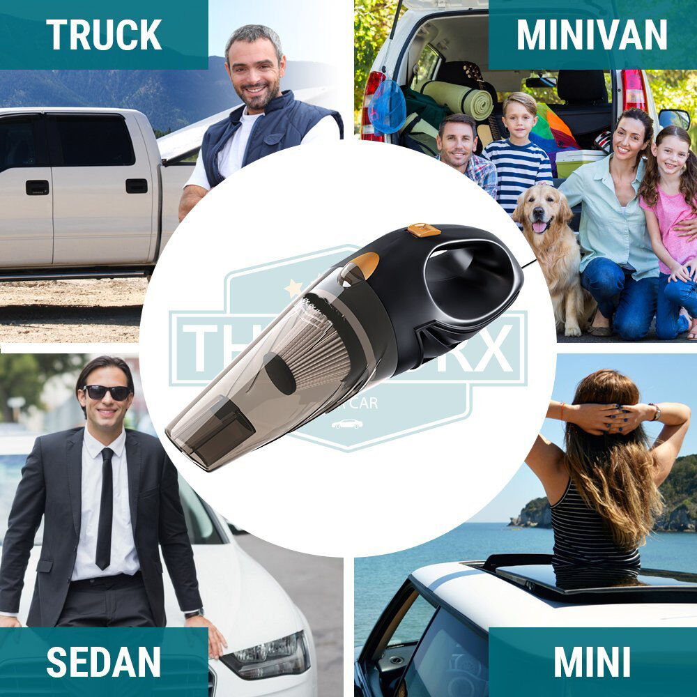 120w Strong Dc12v Car Vacuum Cleaner Portable Vehicle Cleaners Vacuum ...