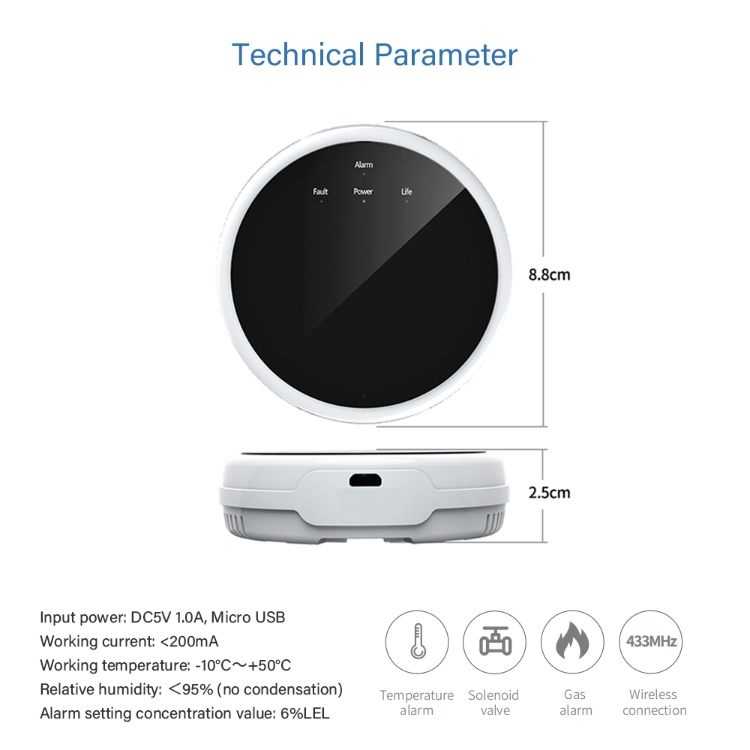 Buy Wholesale China Staniot Customized Tuya Wifi Natural Gas Sensor ...