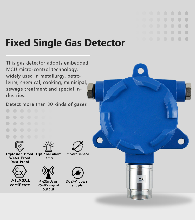 Wall Mounted Ch4 Methane Gas Detector Lpg Gas Sensor - China Wholesale Fixed Methane Gas ...