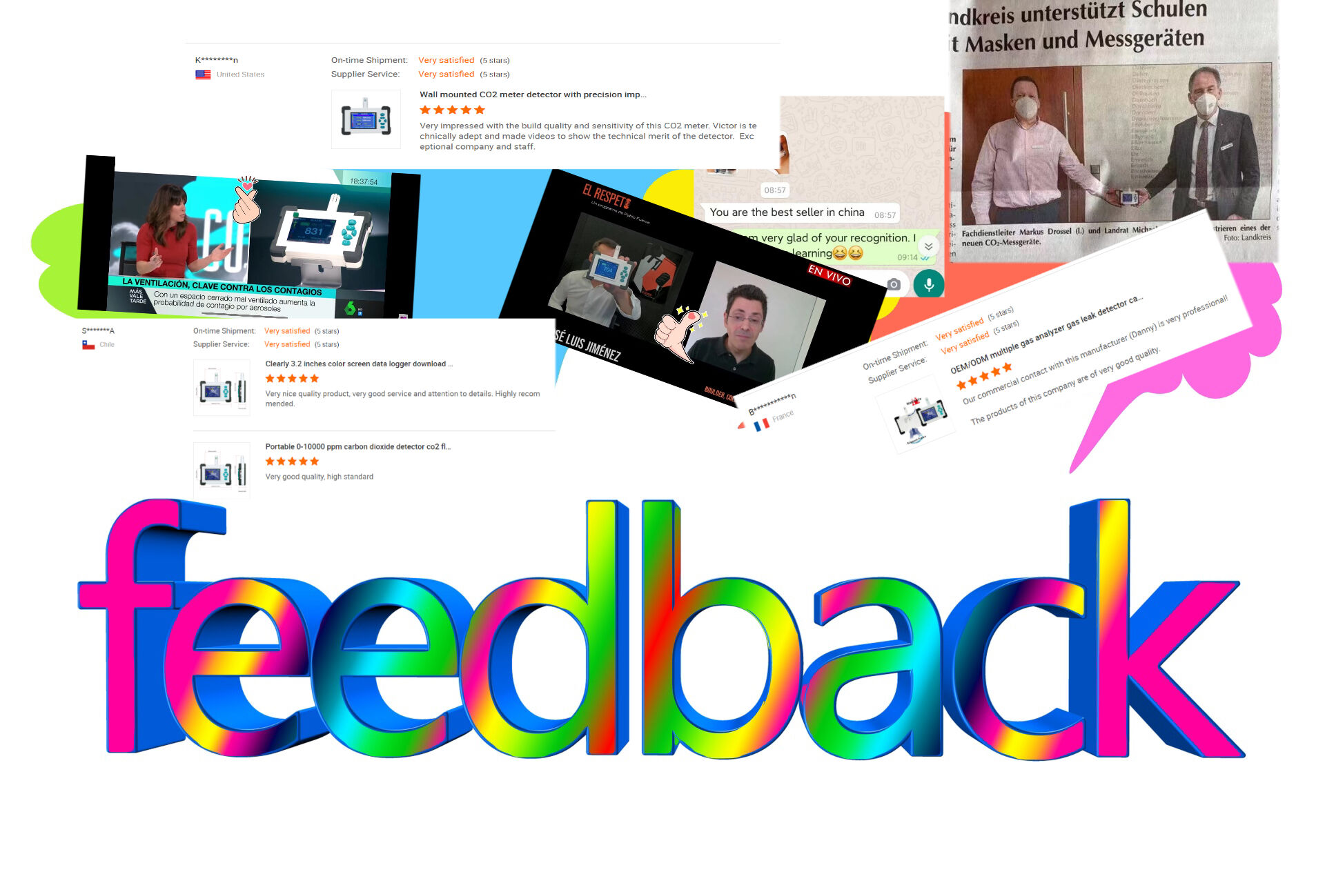 Dust Particle Counter Pm2.5 Temperature Humidity Aqi Tester Particle ...