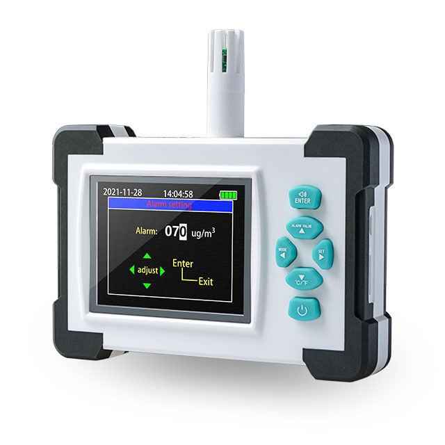 Dust Particle Counter Pm2.5 Temperature Humidity Aqi Tester Particle ...