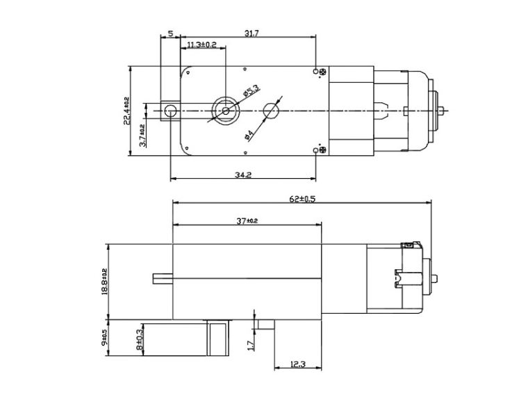 Tt Motor Dc Gearbox Motor Dual Shaft 200rpm Dc 3-6v Gear Motor Suitable ...