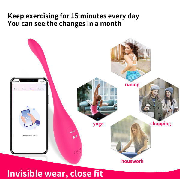 Levett Mignon App Wireless Remote Control Vaginal Shrinking Balls Jumping Egg Vibrator Sex Toy ...
