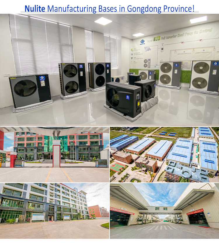 Nulite R32 Wifi Control 10kw 20kw 30kw Dc Inverter Monoblock Air Source ...