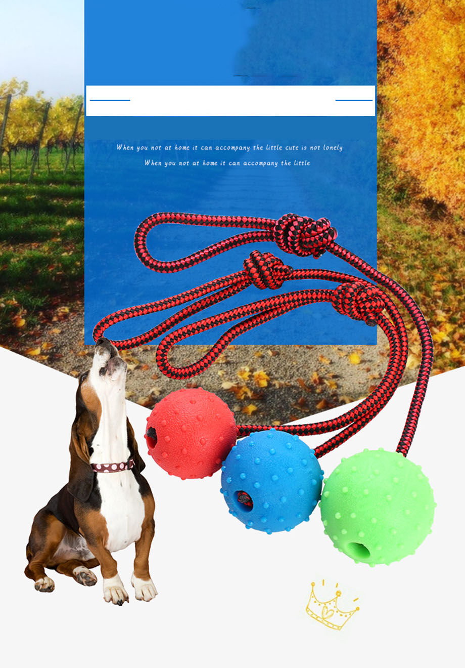 Buy Wholesale China Dog Toys Treat Balls Interactive Hemp Rope Rubber Leaking Balls For Small ...