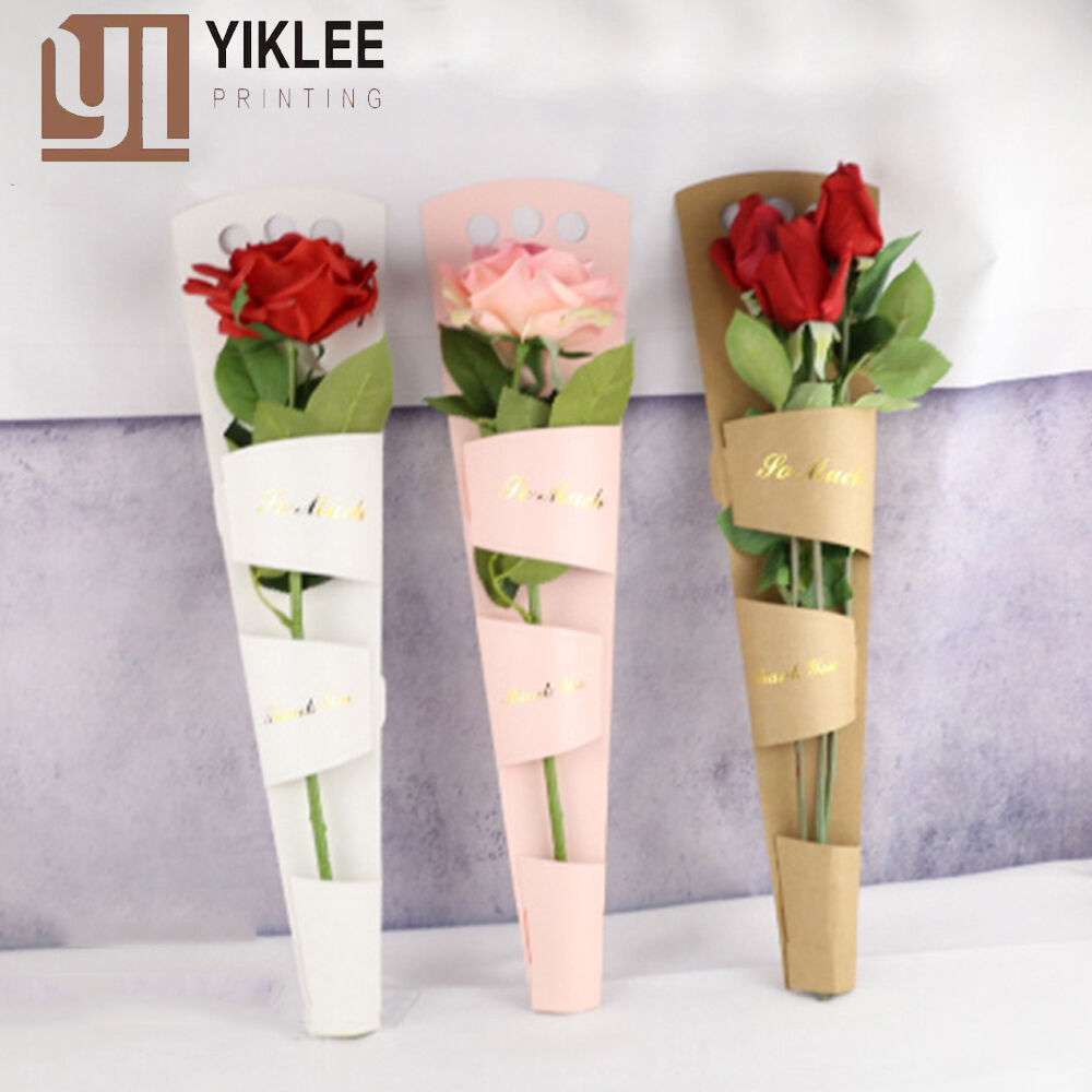 Handhold Rose Florist Wrapping Gift Box Flower Packaging Cardboard Bag ...