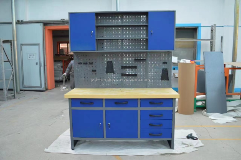 Jzd Custom Color Steel Drawers Workbenches Tool Cabinet With Wood Table ...