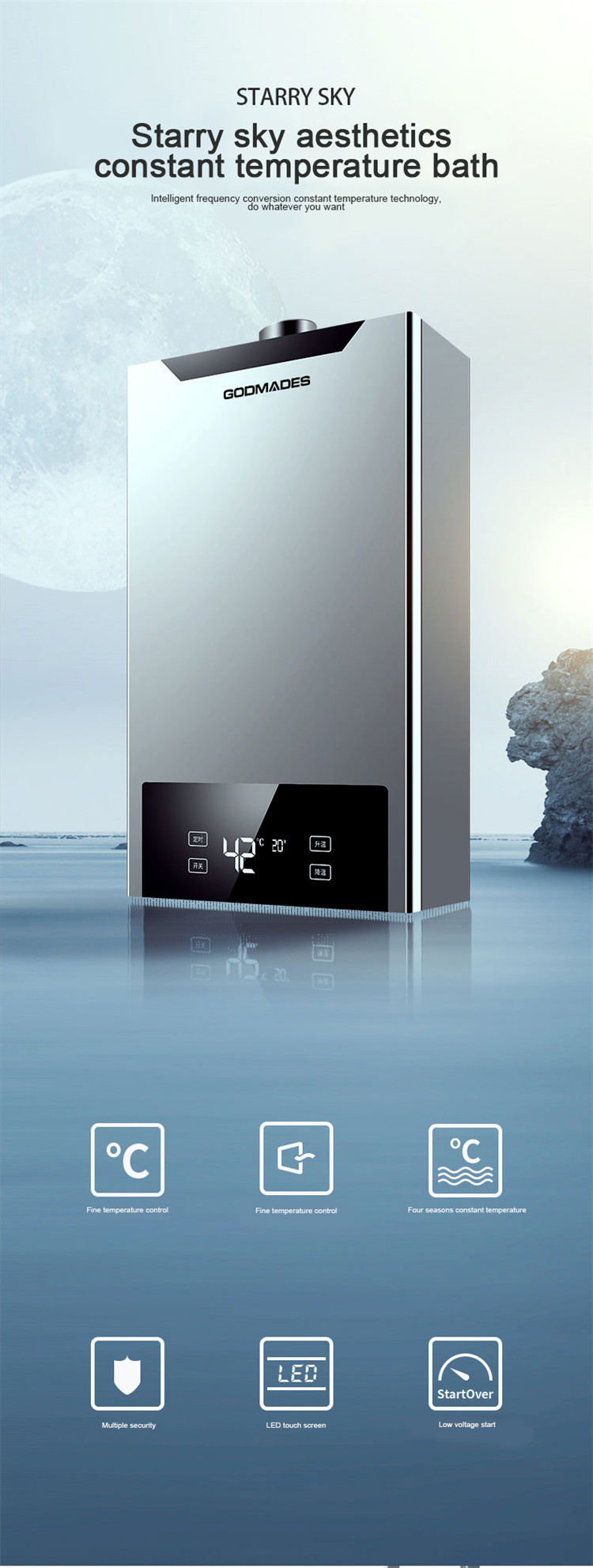 Buy China Wholesale Household Mini Bathroom Tankless Gas Gyser Instant ...