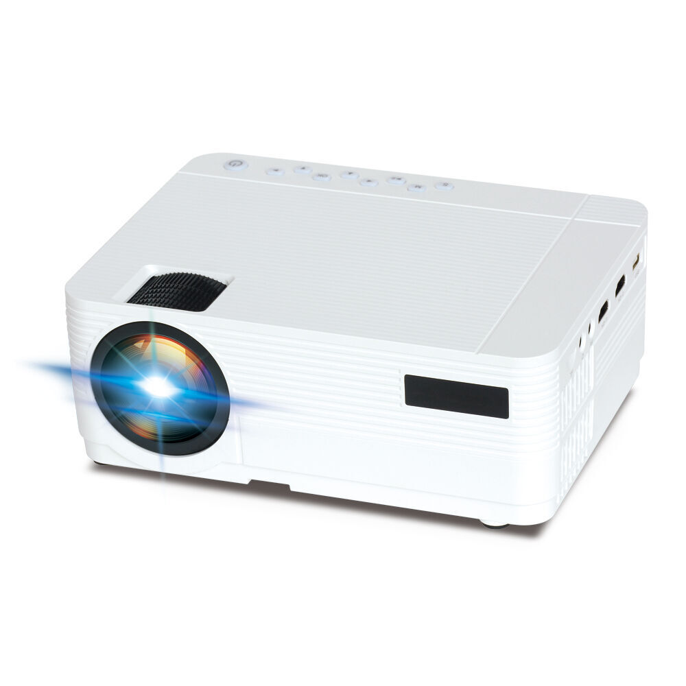 Portable Mini Projector Native 1080p Fhd 180 Ansi Lumens 54w Supports ...