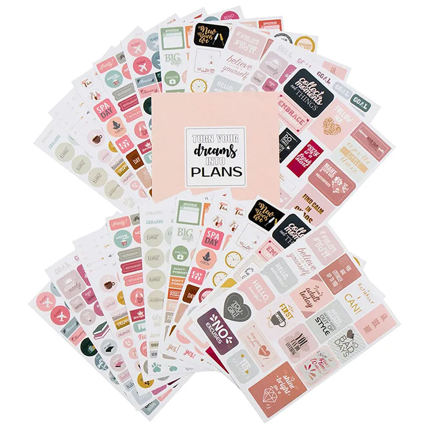 Oem/odm Printing Foil Set Monthly Sheets Planner Sticker Happy Book ...