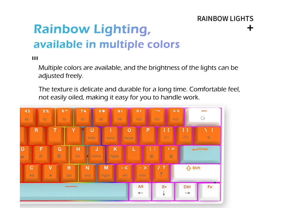 Buy Wholesale China Promotion Hot Swappable Wired Mini 60% 63 Keyboard ...