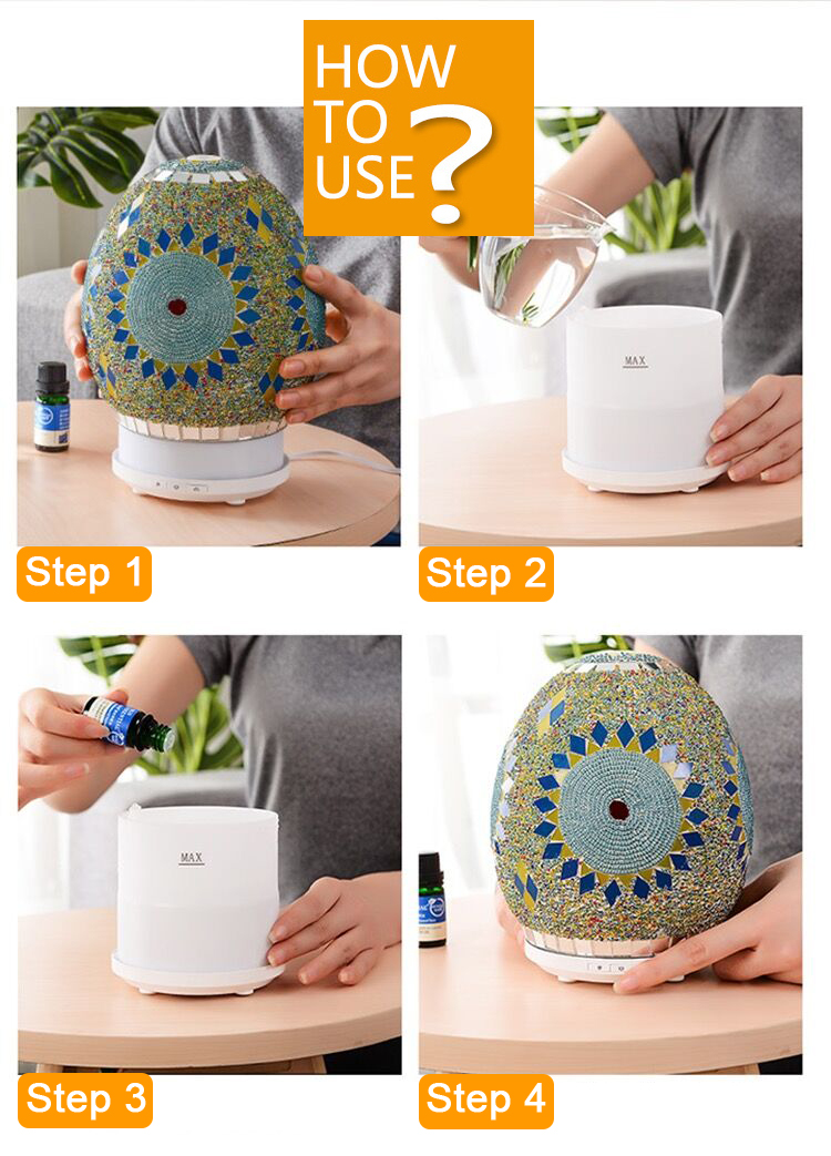 Buy Wholesale China Mosaic Glass Cover Plug In Warmer Aroma Diffuser ...