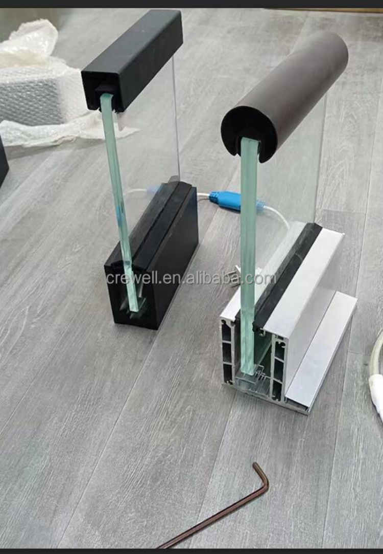 Frameless Glass Railing Clamp Glas Clip Glass U Channel Railing With ...